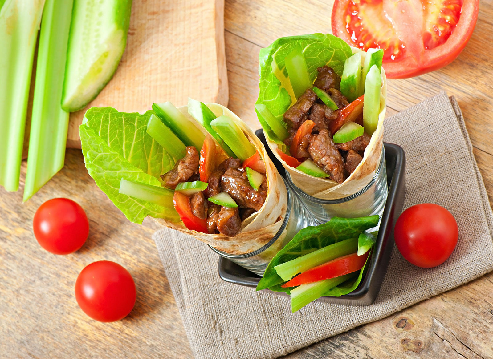 Wraps de carne y crudités | Blog de DIA